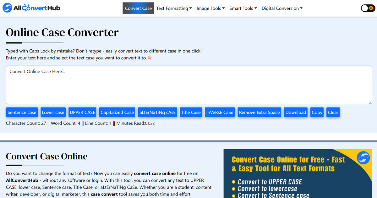 AllConvertHub - Free Online Text, Image & File Converters